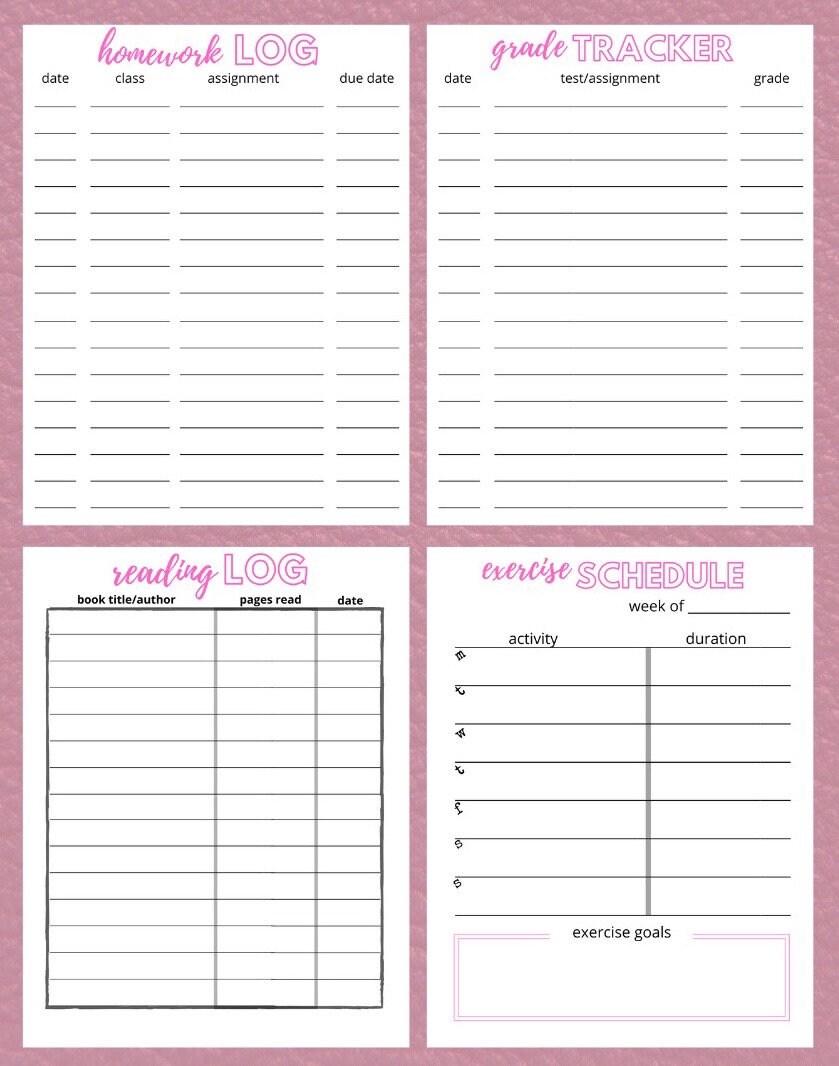 Student Planner; Academic Planner; Back-to-school Planner; Daily ...