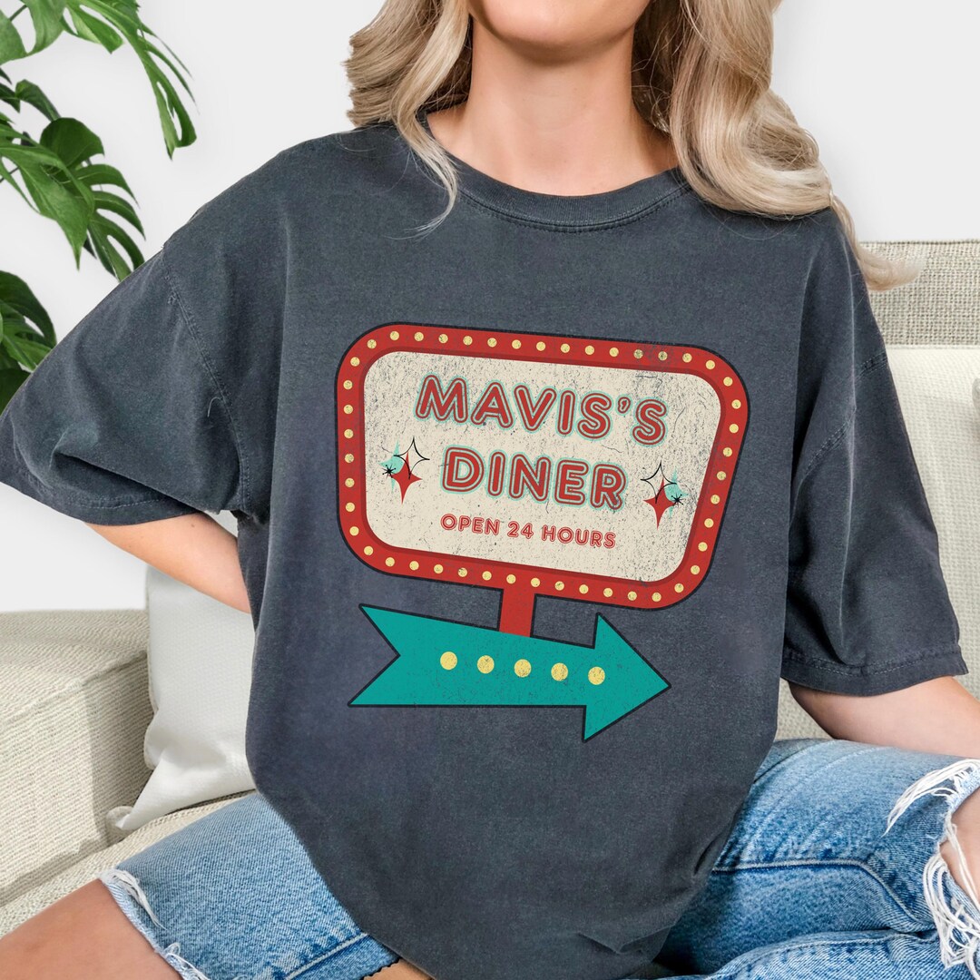 Comfort Colors Mavis's Diner T-shirt, Retro Tee - Etsy