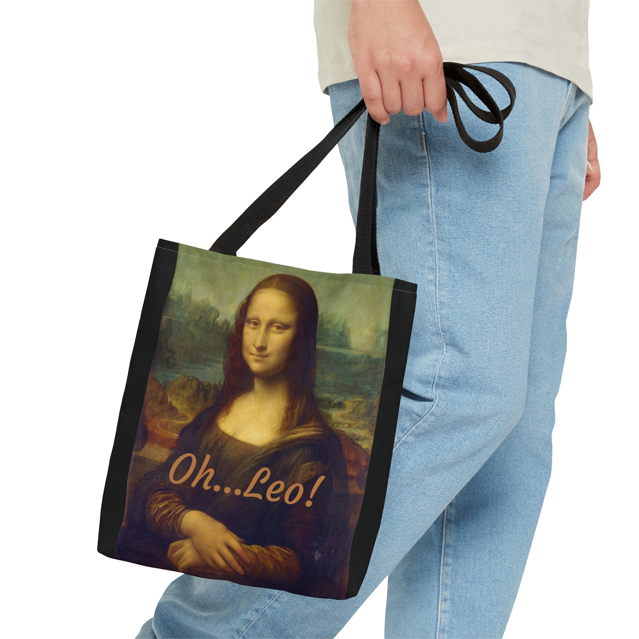Mona Lisa Tote Bag, Mona Lisa Bag, Mona Lisa Tote, Mona Lisa School Bag ...