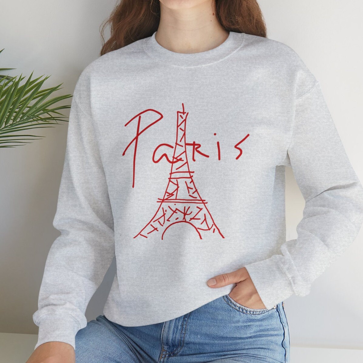 Paris Eiffel Tower Sweatshirt, Paris Sweatshirt, Graffiti Paris ...