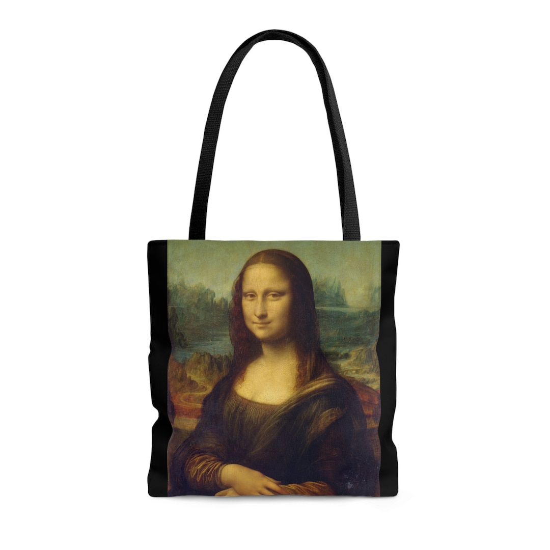 Mona Lisa Tote Bag, Mona Lisa Bag, Book Bag, Mona Lisa Travel Tote ...