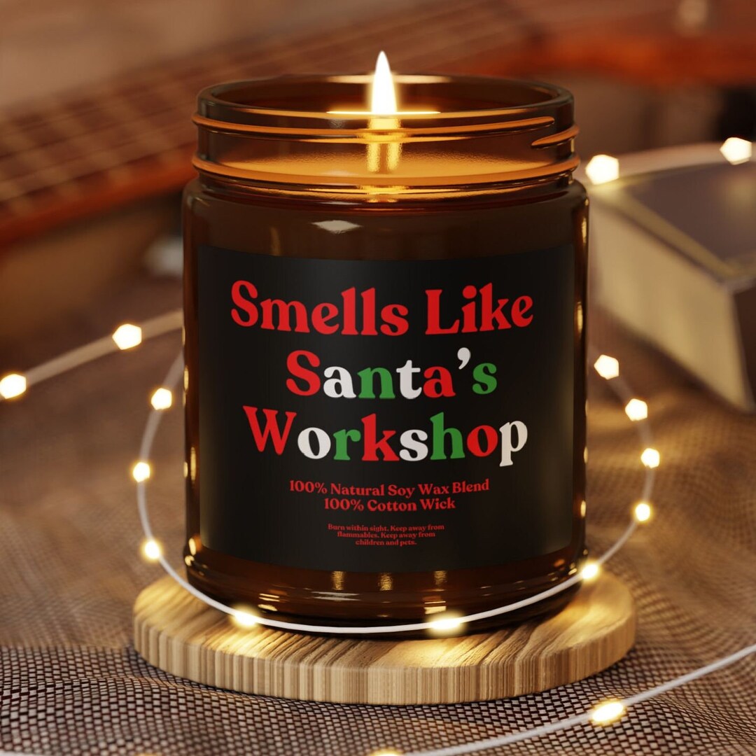 Smells Like Santa's Workshop Soy Wax Christmas Candle, Christmas ...