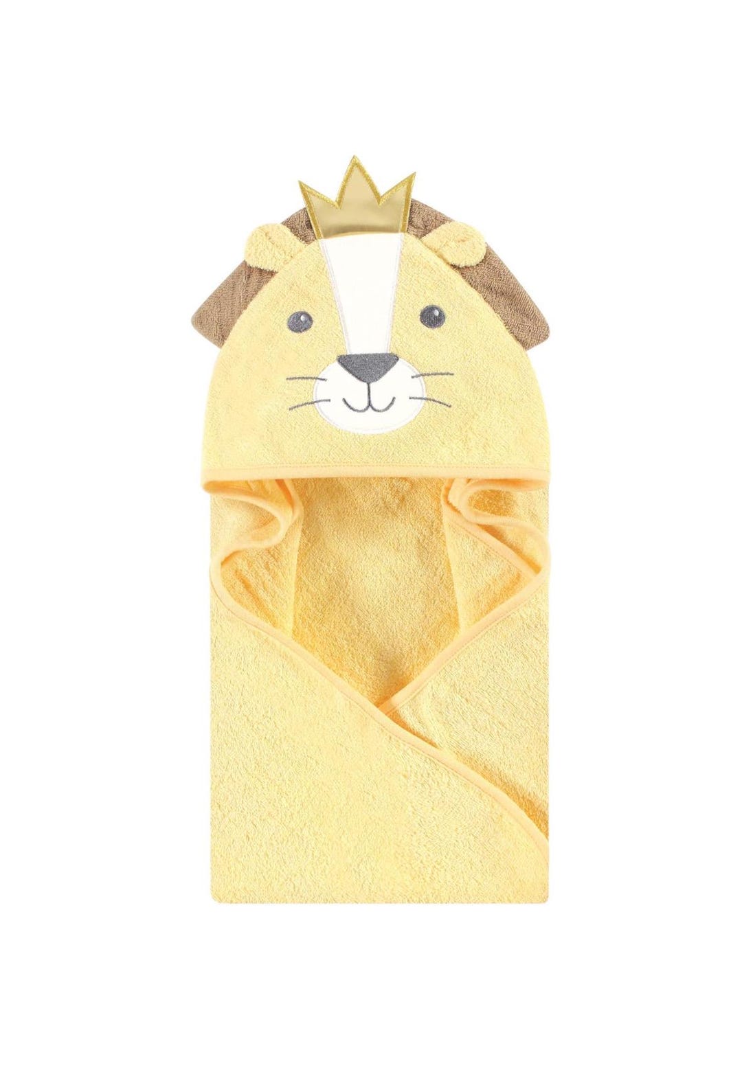 King Lion Baby Bath Towel-custom Embroidered, Baby Hooded Towel, Custom ...