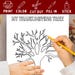 Gratitude Tree Kids Coloring Activity, Fall Printable Art, Thanksgiving ...