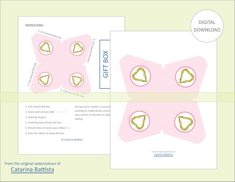 Favor Box. Printable Pyramid Box. Candy Box. Party Mini Carton Gift Box ...