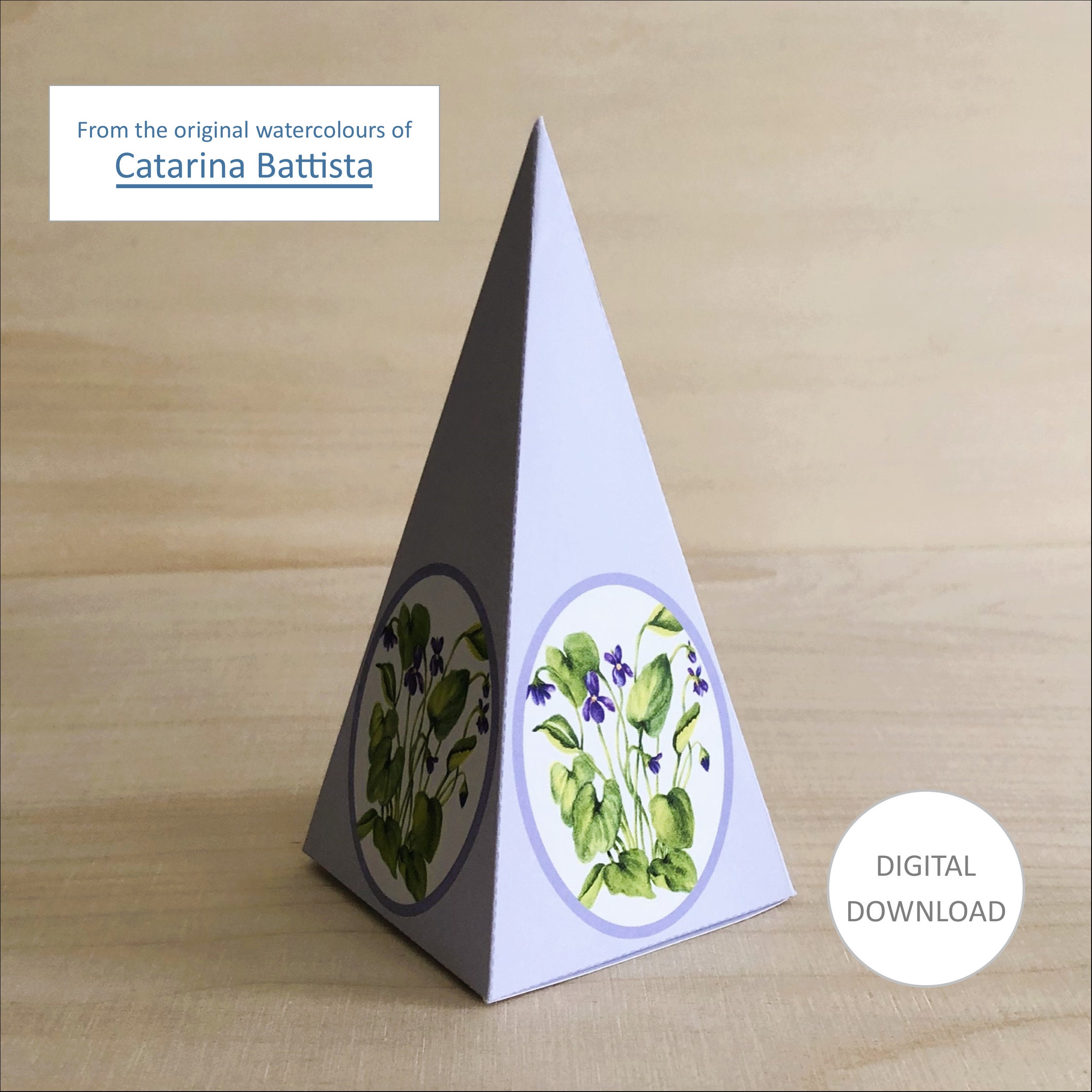 Favor Box. Printable Pyramid Box. Candy Box. Party Mini Carton Gift Box ...