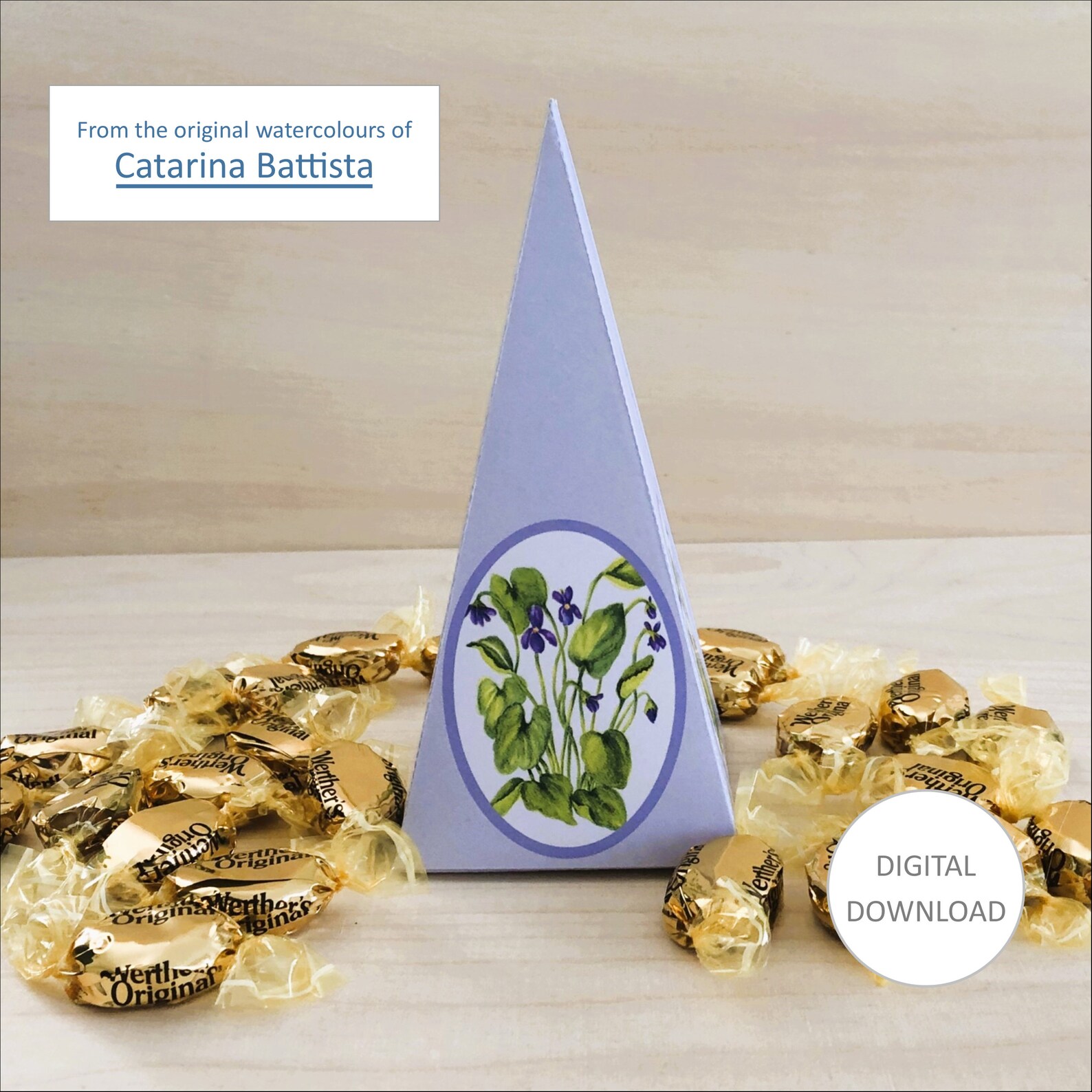 Favor Box. Printable Pyramid Box. Candy Box. Party Mini Carton Gift Box ...