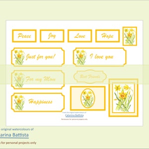 Junk Journal. Labels, Mini Cards, Tags, Stickers, Words, Embellishment ...