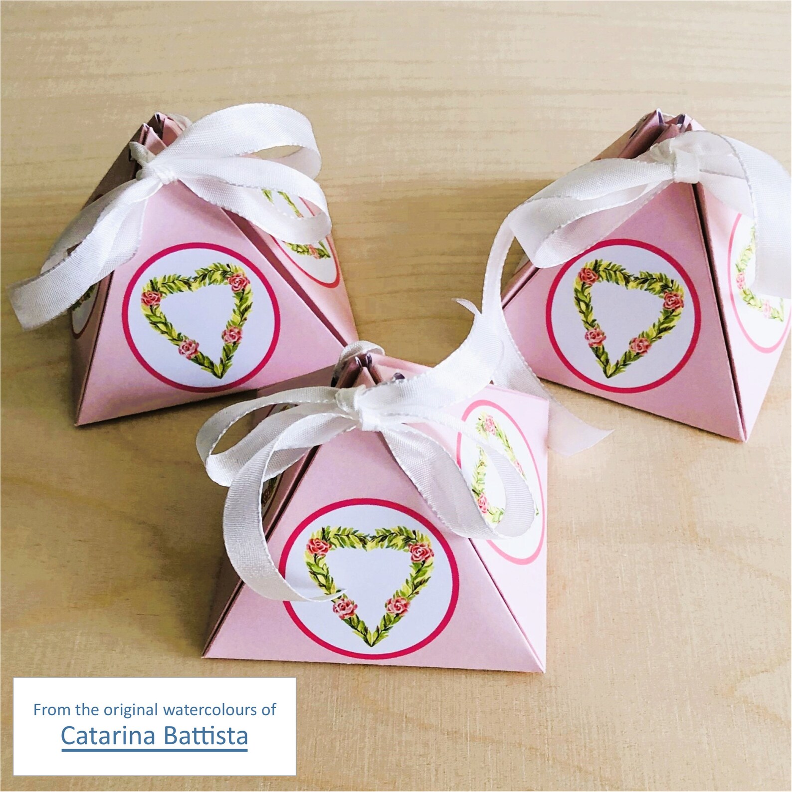 Favor Box. Printable Pyramid Box. Candy Box. Party Mini Carton Gift Box ...