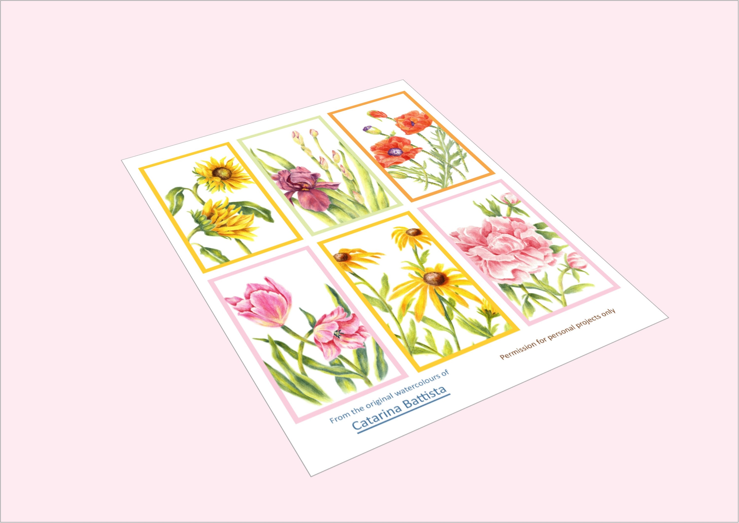 Printable Gift Tags. FLOWERS. Digital Collage Sheet, Printable. Shabby ...