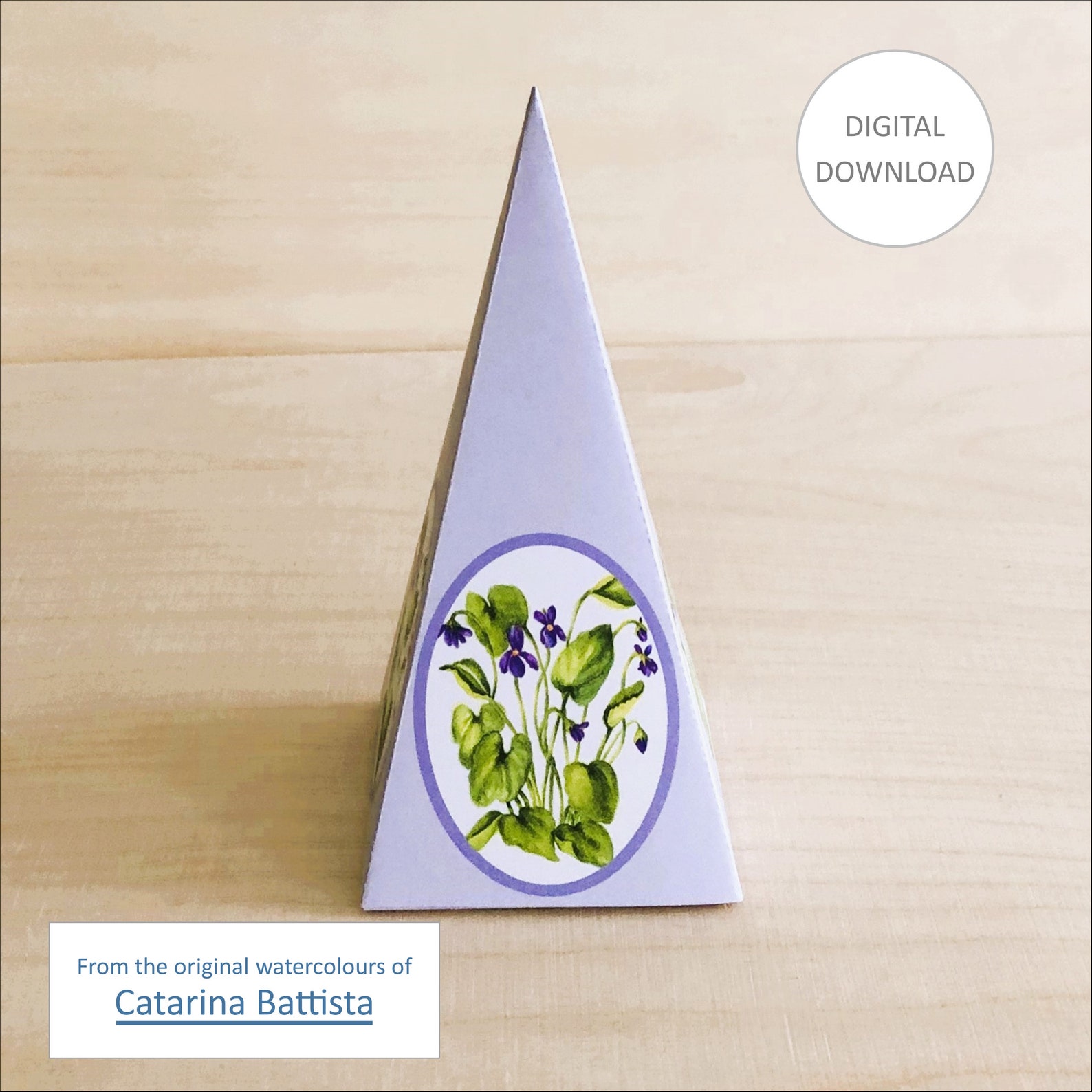 Favor Box. Printable Pyramid Box. Candy Box. Party Mini Carton Gift Box ...