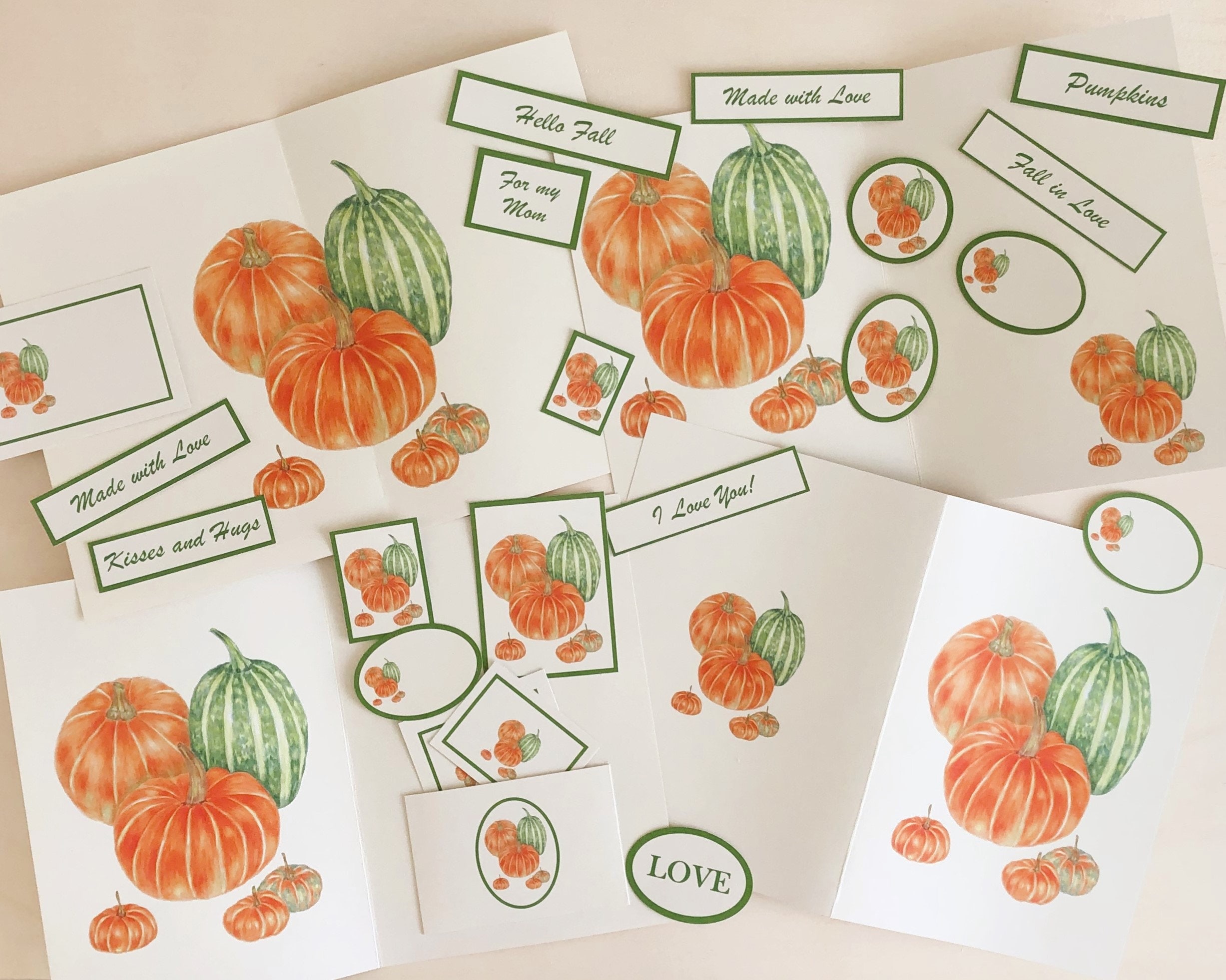 Autumn Pumpkins Journal, Autumn Journal Kit, Fall Junk Journal, Autumn ...