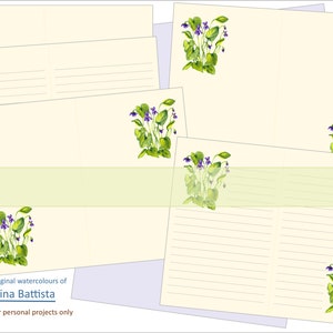 Junk Journal. VIOLETS JOURNAL KIT. Digital Journal. Printable - Etsy