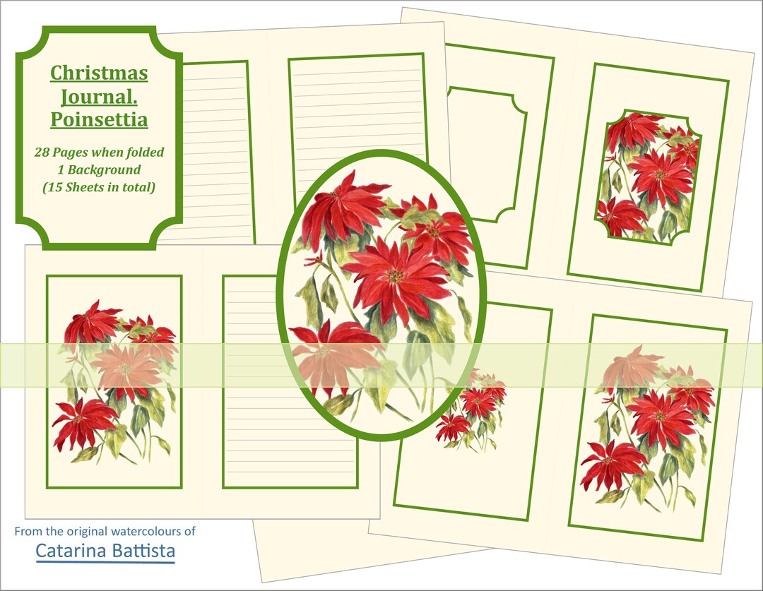 Christmas Junk Journal. Journal Pages. Journal Kit, Digital Journal ...