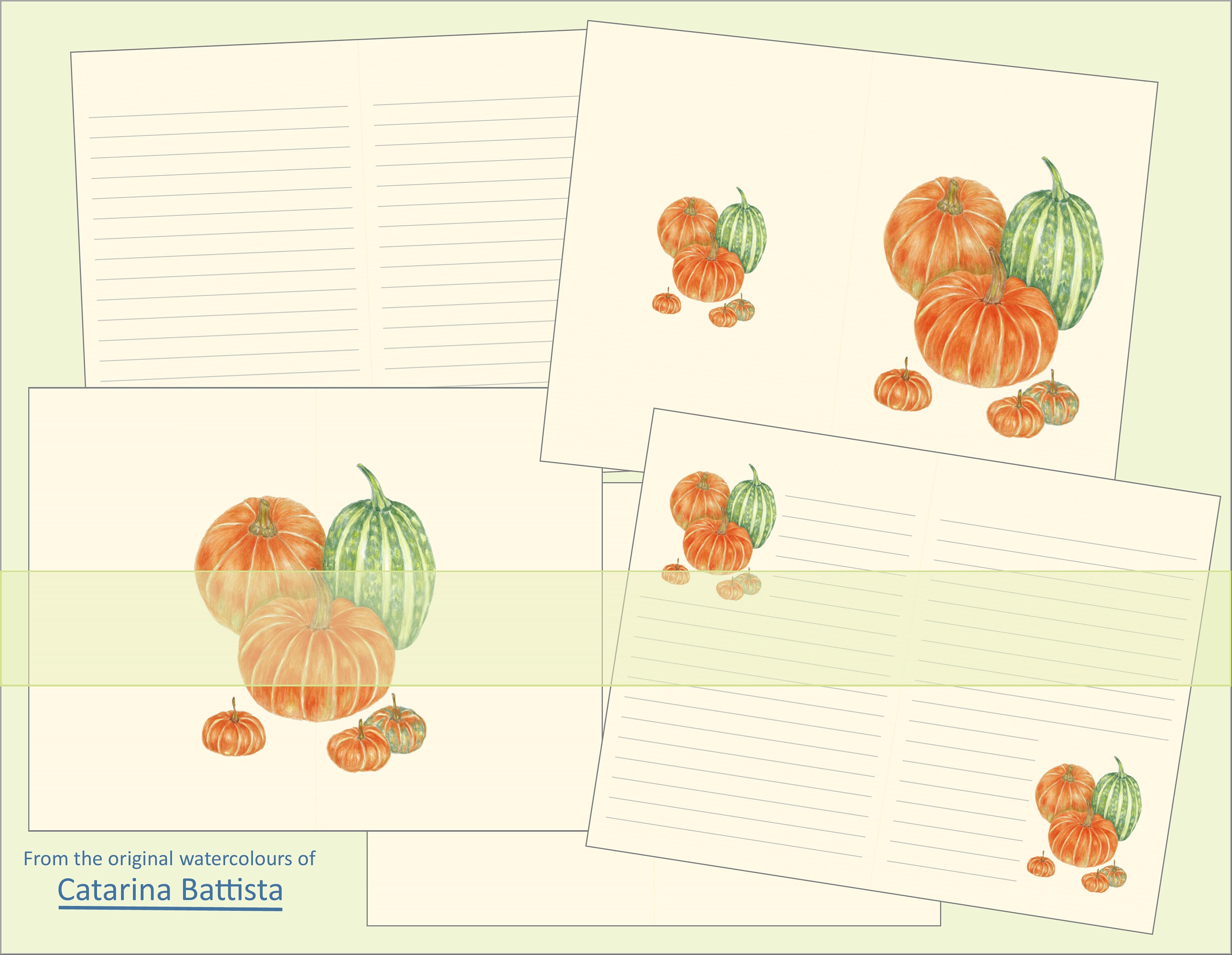 Autumn Pumpkins Journal, Autumn Journal Kit, Fall Junk Journal, Autumn ...