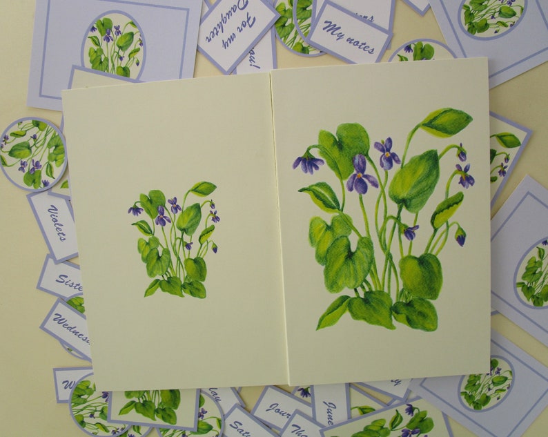 Junk Journal. VIOLETS JOURNAL KIT. Digital Journal. Printable Craft ...