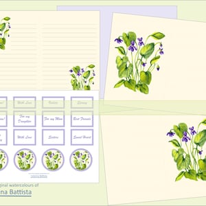 Junk Journal. VIOLETS JOURNAL KIT. Digital Journal. Printable Craft ...