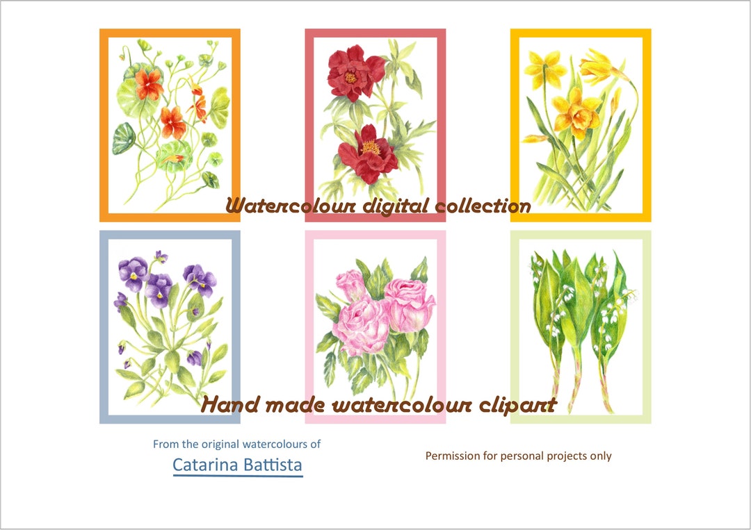 Printable Gift Tags. FLOWERS. Mini-cards. Digital Collage Sheet ...