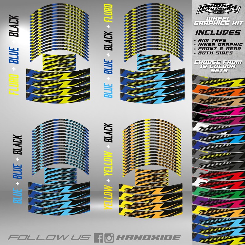 SUZUKI SV650 Wheel Stickers / Graphics Kit / Sticker Set - Etsy