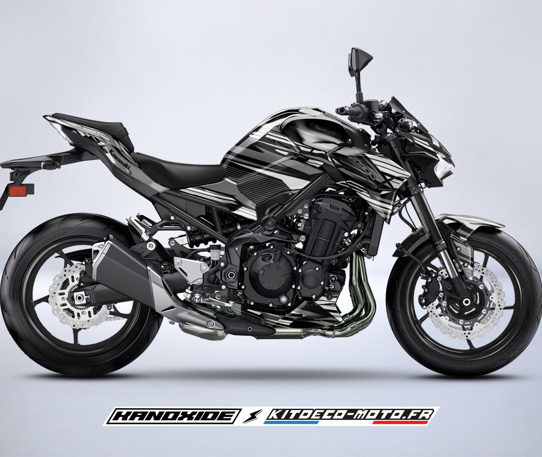 KAWASAKI Z900 2019-2023 Full Sticker Graphics Kit Dark White - Etsy