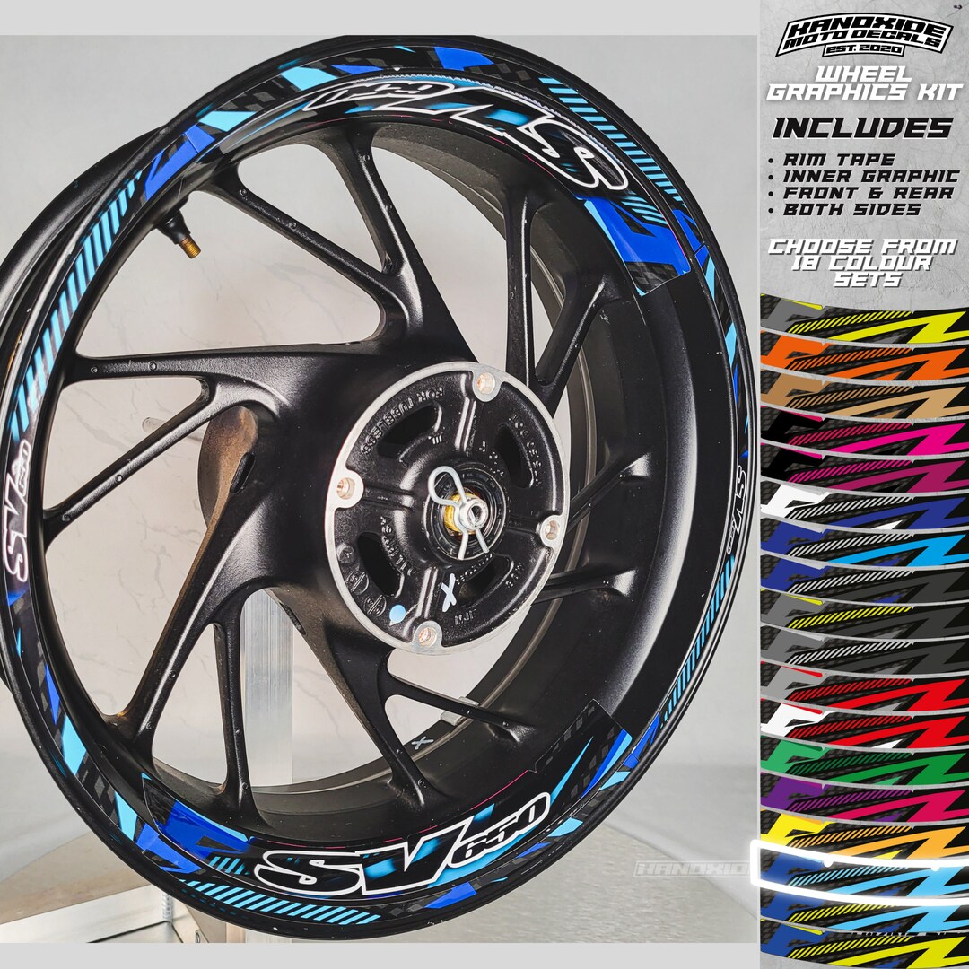 SUZUKI SV650 Wheel Stickers / Graphics Kit / Sticker Set - Etsy