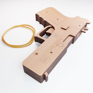 Rubber Band Gun laser cut files DXF | Etsy