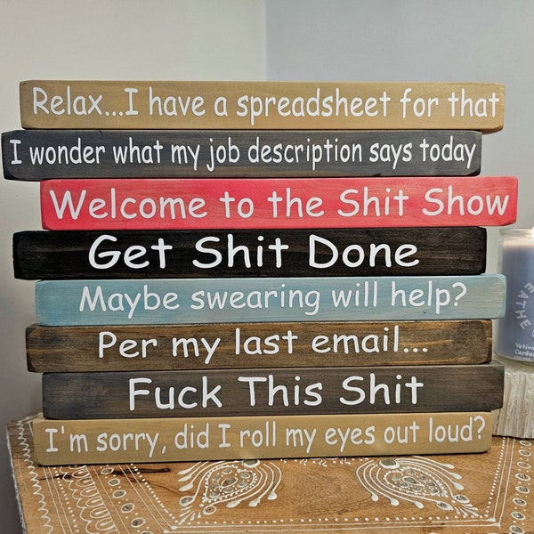 Funny Office Desk Signs - Etsy