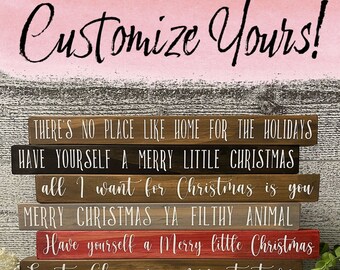 Small Christmas Sign | Etsy