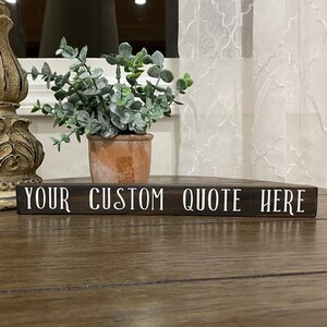 Custom Small Wood Tabletop Signs Personalize Small Shelf - Etsy