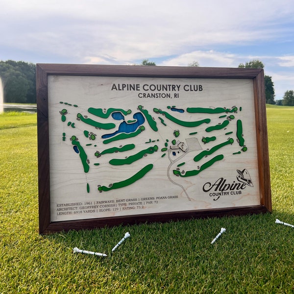 Wood Golf Course Sign - Etsy
