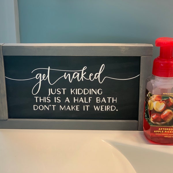 Half Bath Sign - Etsy
