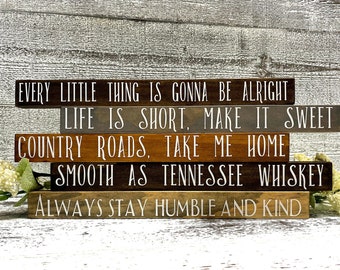 Country Song Lyrics | Etsy