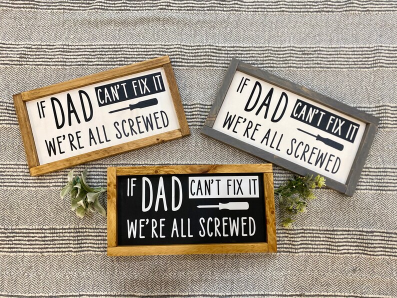 Fathers Day Wood Sign Fathers Day Funny Gift Fathers Day - Etsy