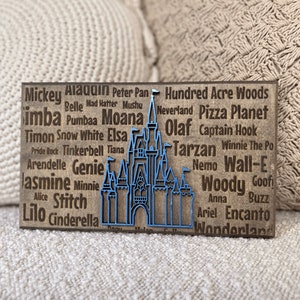 Disney Castle Laser Engraved Sign, Fairytale Gift - Etsy