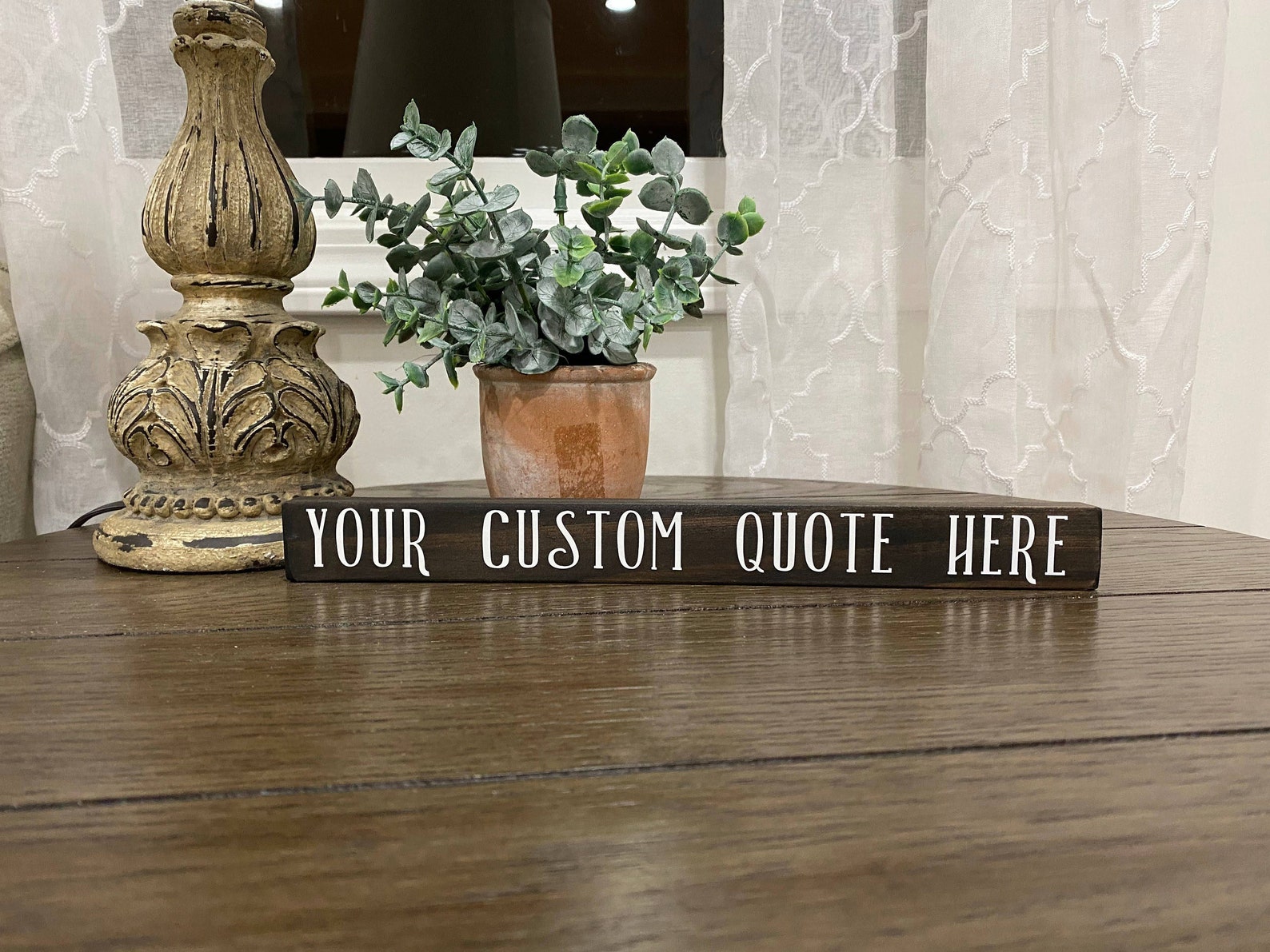 Custom Small Wood Tabletop Signs Personalize Small Shelf - Etsy