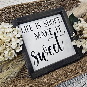Life is Short Sign, Country Lyric Home Décor, Song Lyric Accent - Etsy