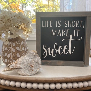 Life is Short Sign, Country Lyric Home Décor, Song Lyric Accent - Etsy