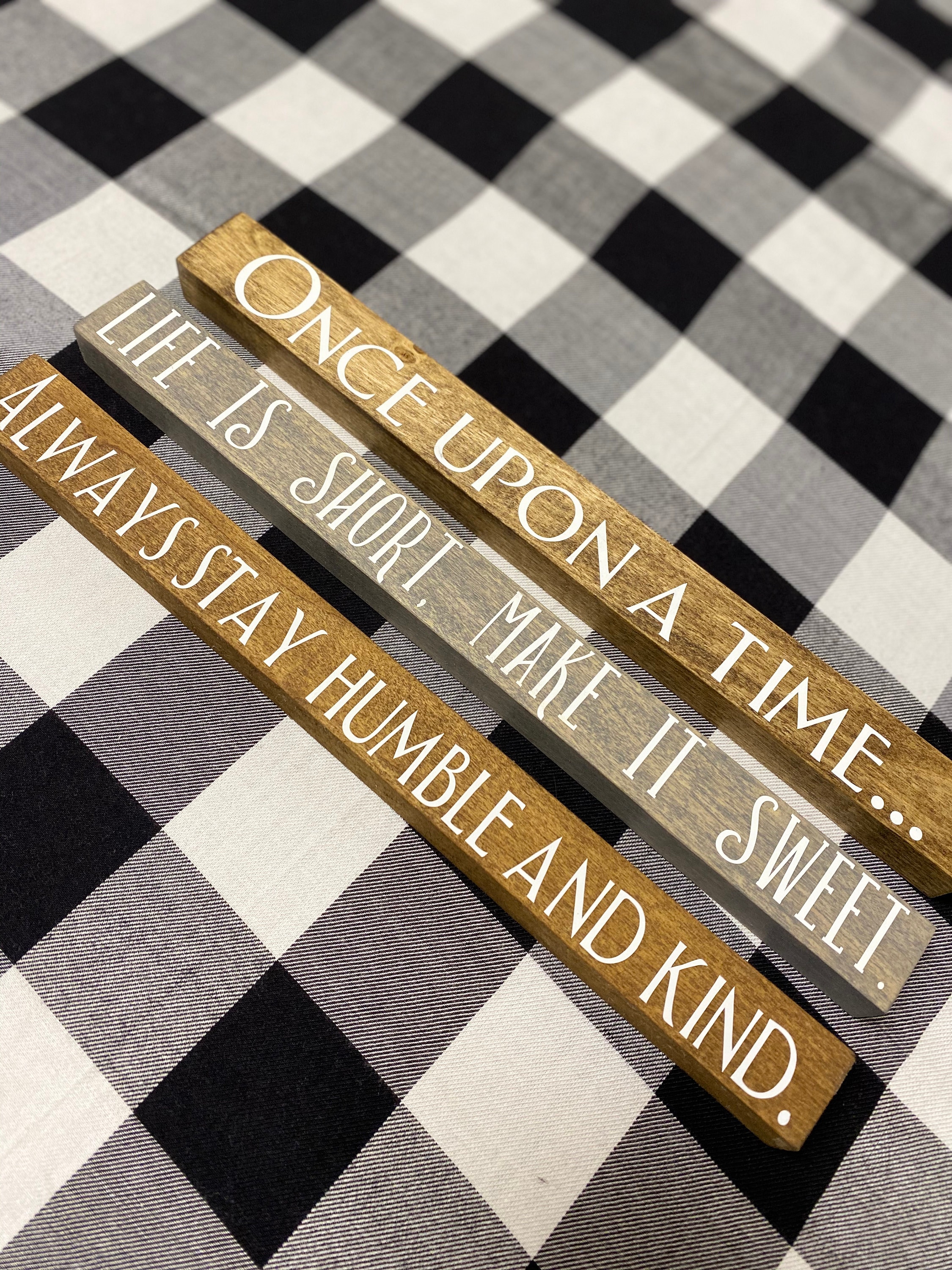 Custom Small Wood Tabletop Signs Personalize Small Shelf - Etsy