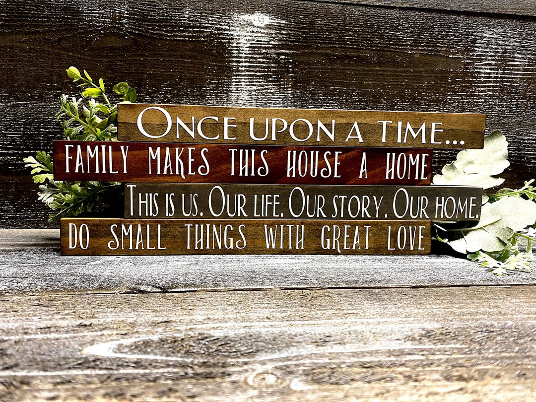 Small Love Wood Signs, Love Inspired, Once Upon A Time, Fairy Tale Sign ...