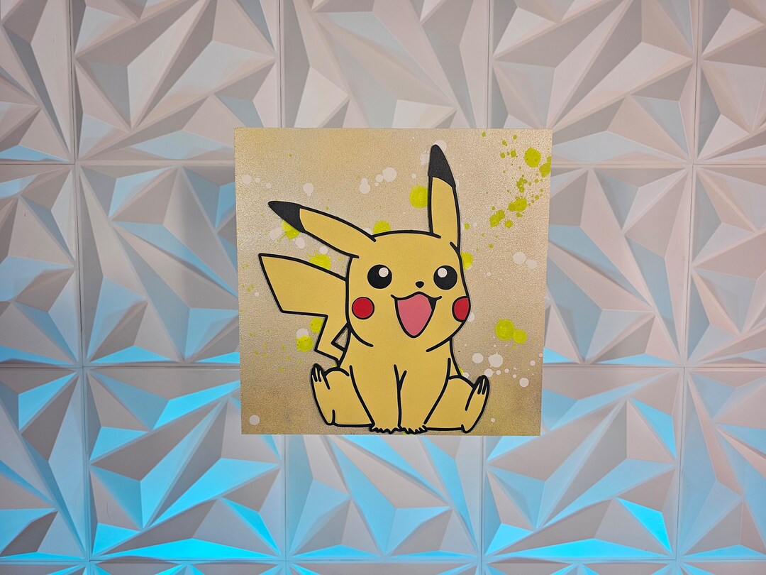 Pokem Pika Chu , Video Game Signs and Kids Bedroom Decor - Etsy