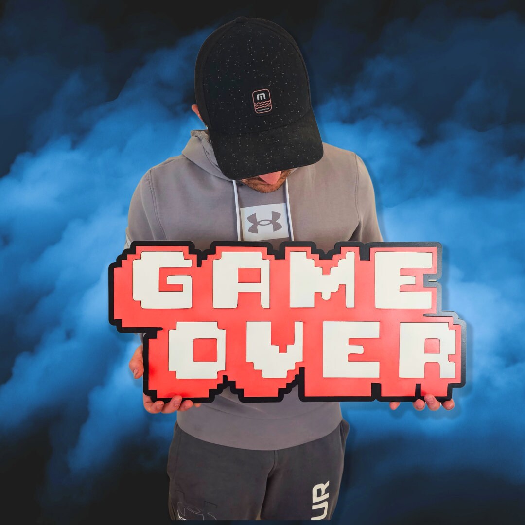 Game Over Video Game Signs, Handmade LED Signs - Etsy UK