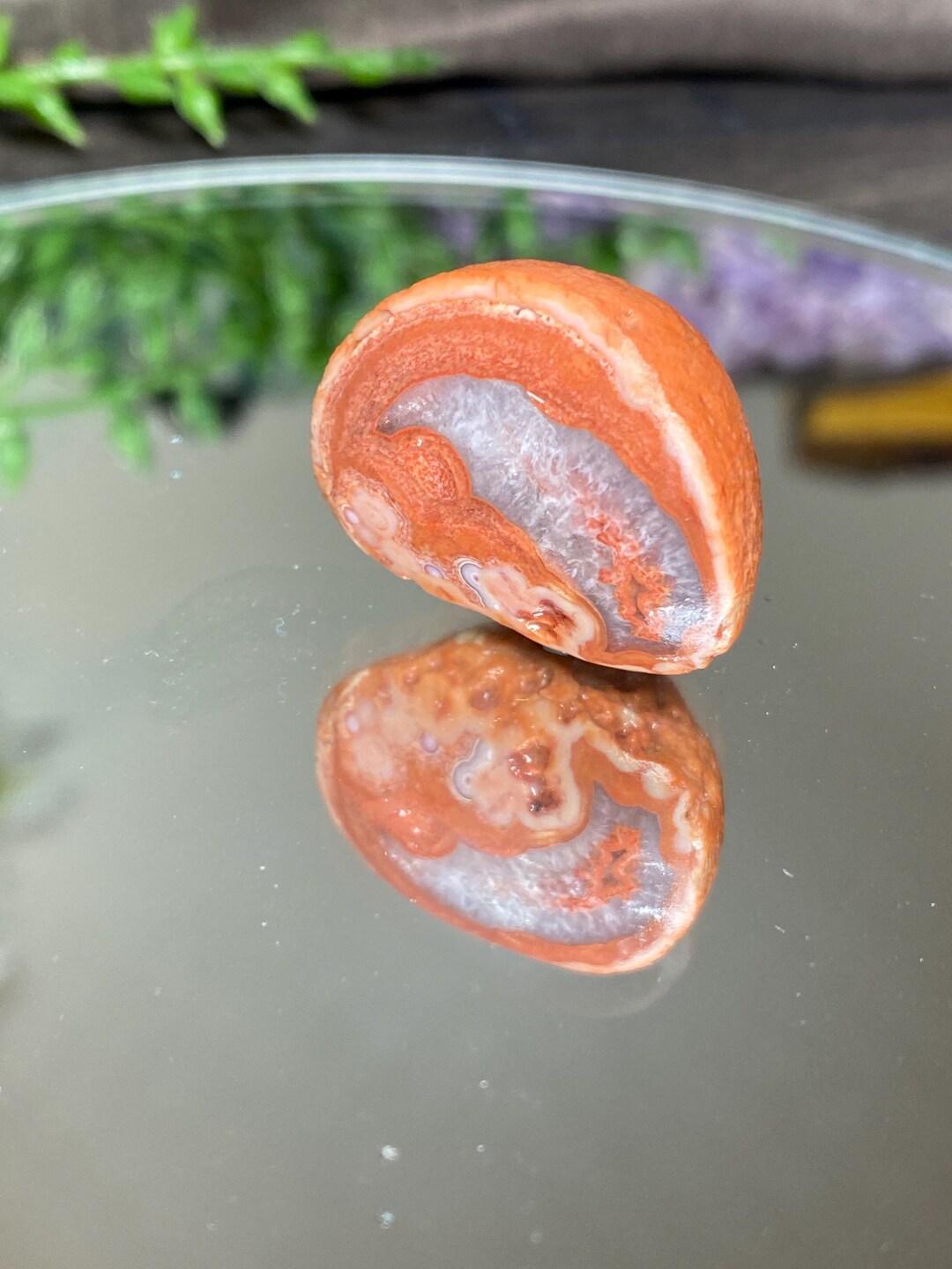 Smooth Faced Floater W/ Eyes 0.3 Oz Lake Superior Agate - Etsy
