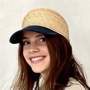 Baseball Straw Cal Natural Straw Cap Straw Cap and Recycled - Etsy