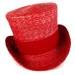 Red Straw Top Hat Red Summer Straw Hat Edwardian Red Hat - Etsy