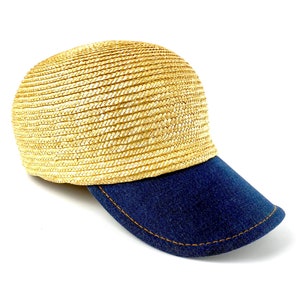 Baseball Straw Cal Natural Straw Cap Straw Cap and Recycled - Etsy