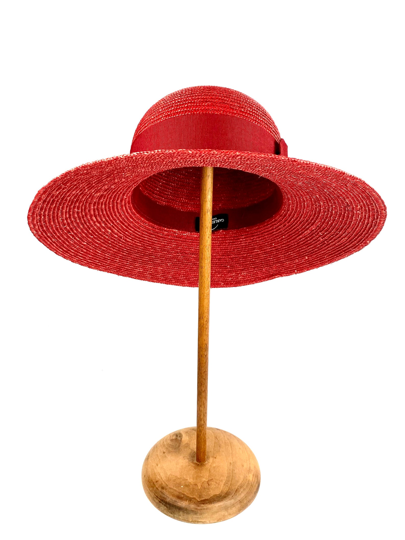 Red Summer Straw Hat Elegant Woman Straw Hat in Red Fashion | Etsy