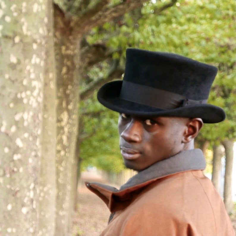 Fur Felt Top Hat Low Top Hat Top Hat Short Crown Top Hat | Etsy