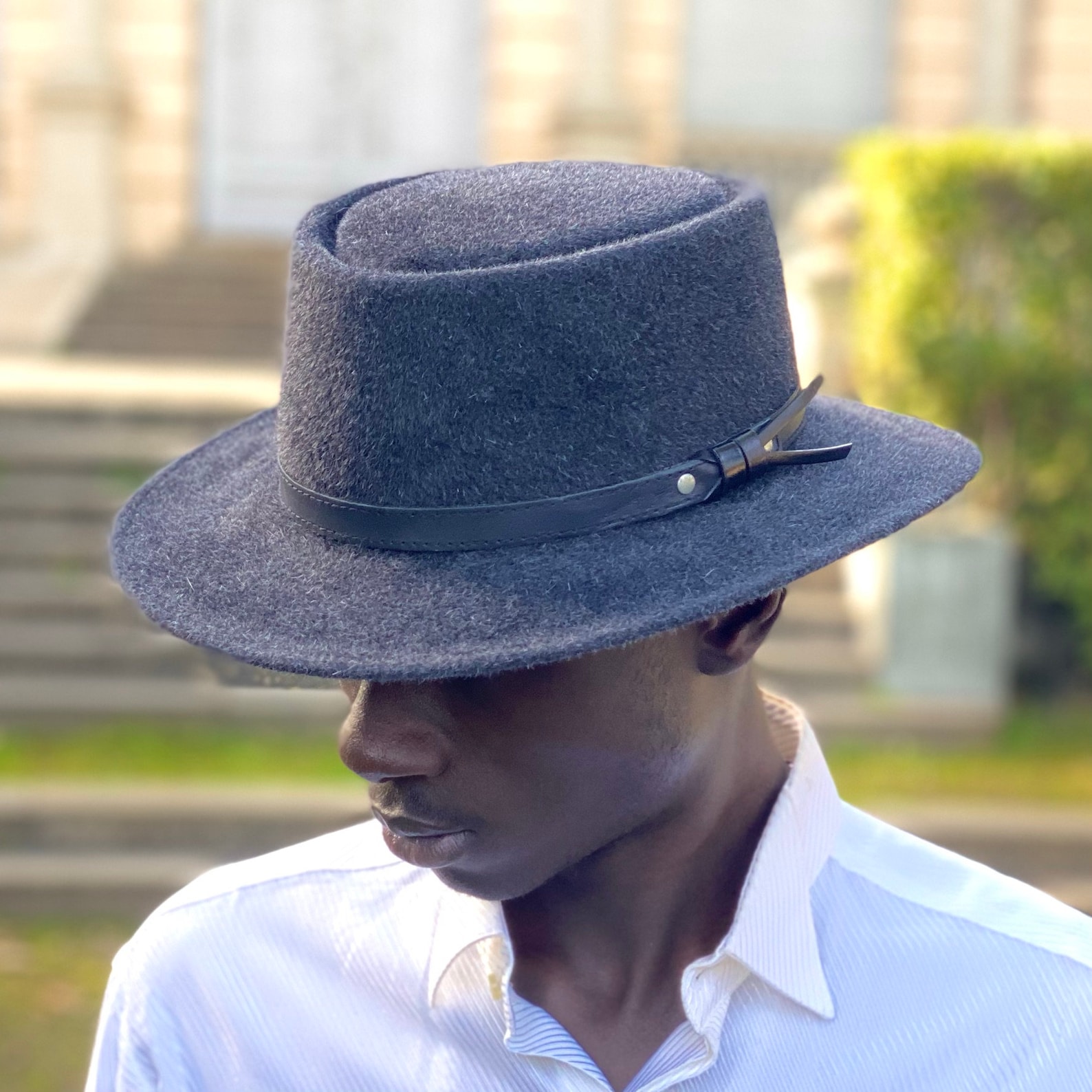 Gray Fedora Hat Fur Felt Fedora Hat Gray Western Fur Felt | Etsy