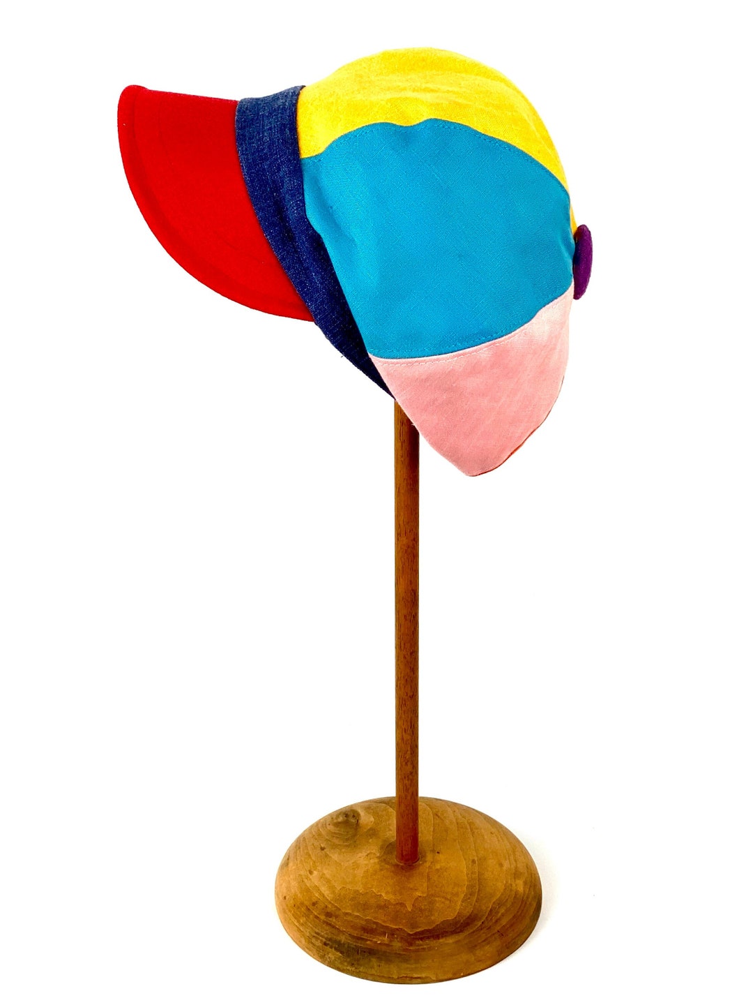 Newsboy Hat in Linen and Cotton - Colorful Baker Boy Hat - Handmade ...