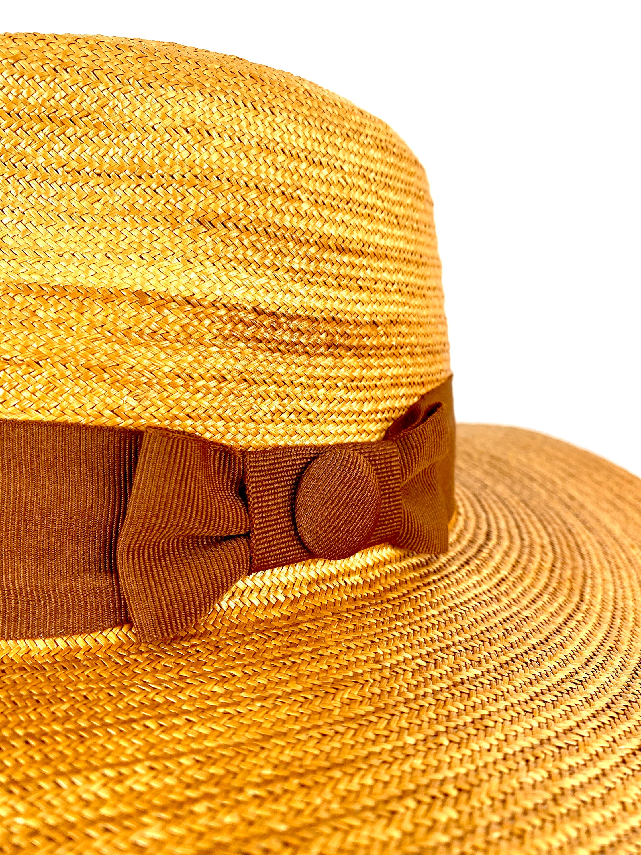 Italian Natural Straw Fedora Hat Straw Fedora Man Hat - Etsy
